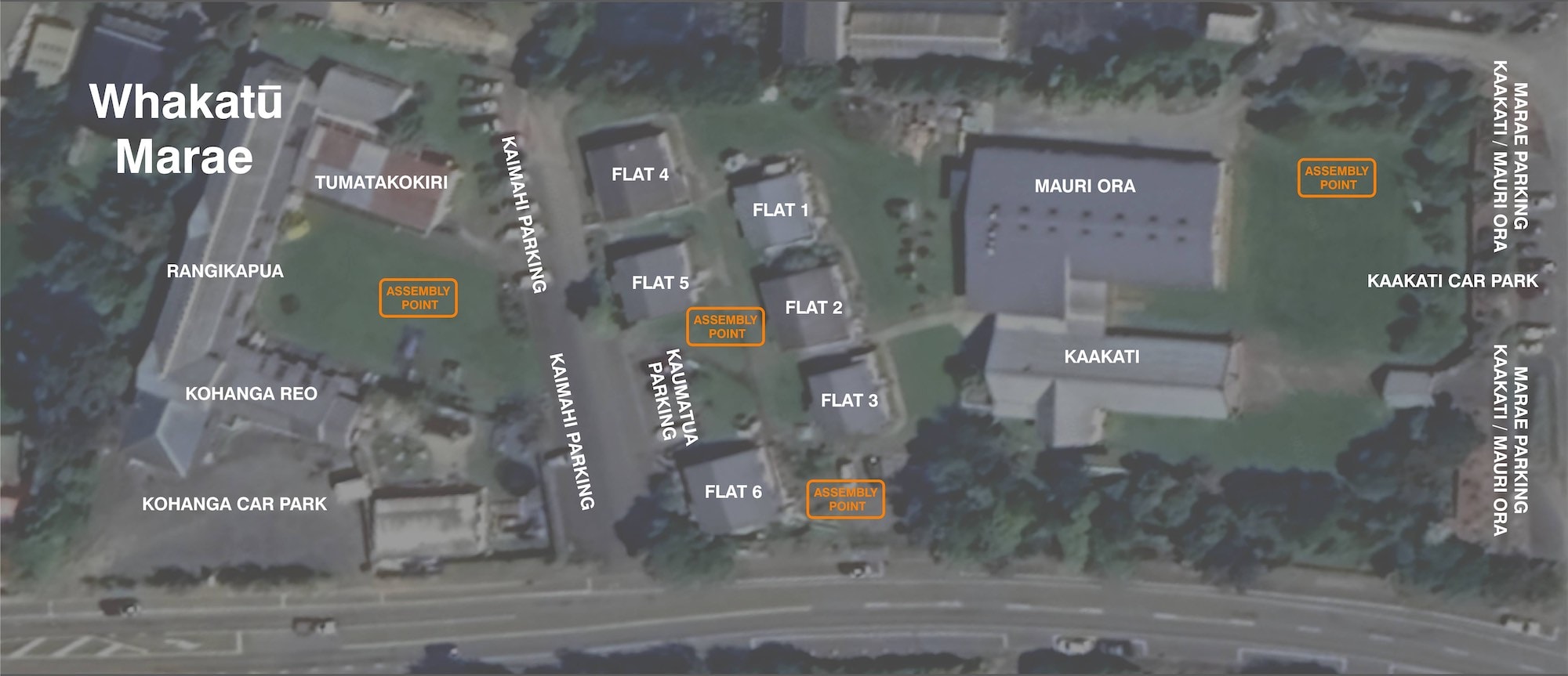 Mapi | Map - a map of Whakatū Marae